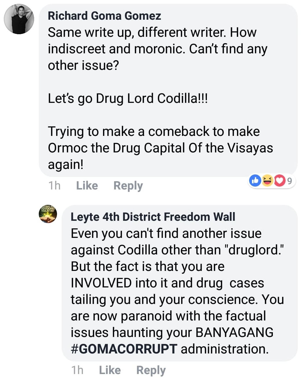 richard gomez calls codilla drug lord – Get Real Post