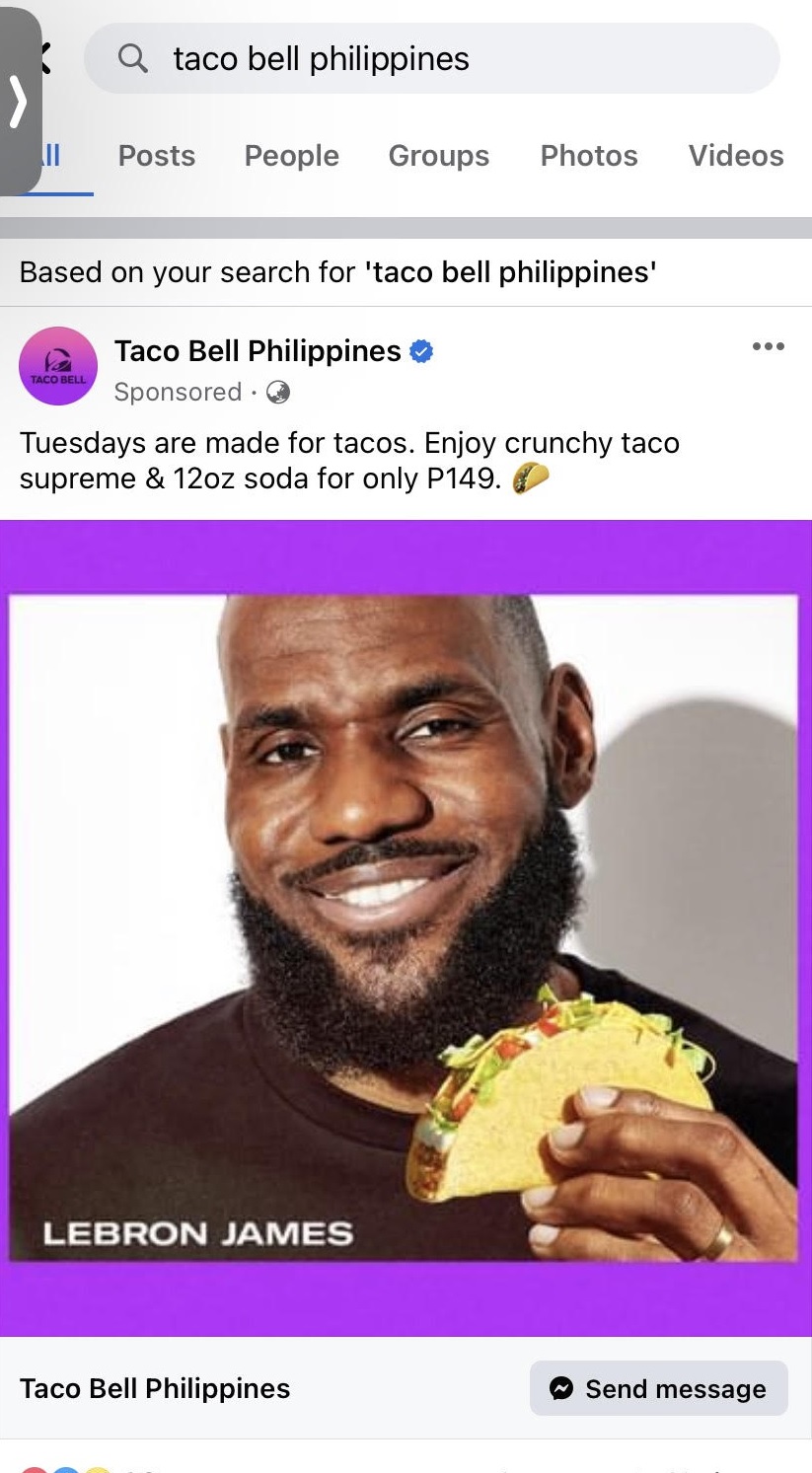 Does Taco Bell Philippines Have The Legal Right To Put LeBron James In ...